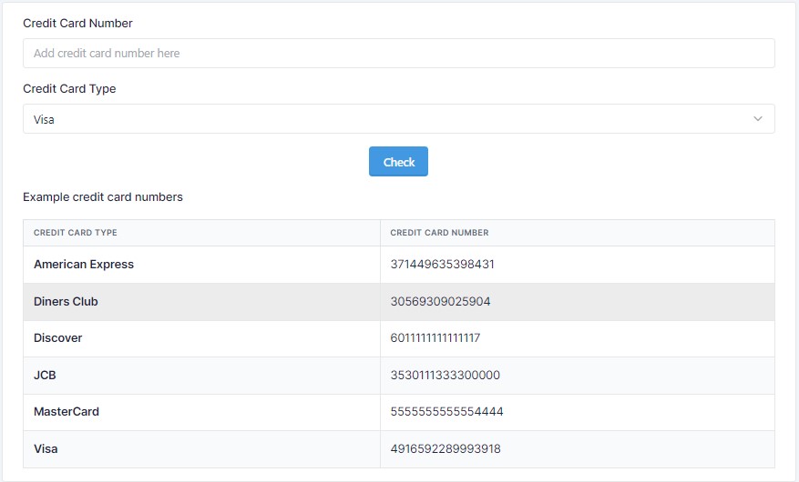 Credit Card Validator - SEO Converter